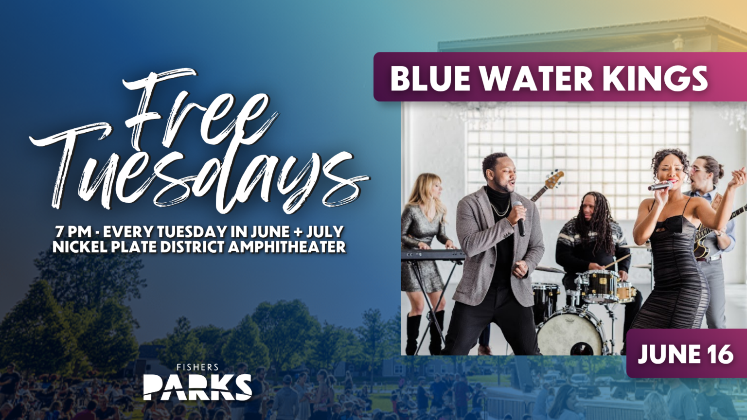 Free Tuesday Concert: Blue Water Kings - City of Fishers